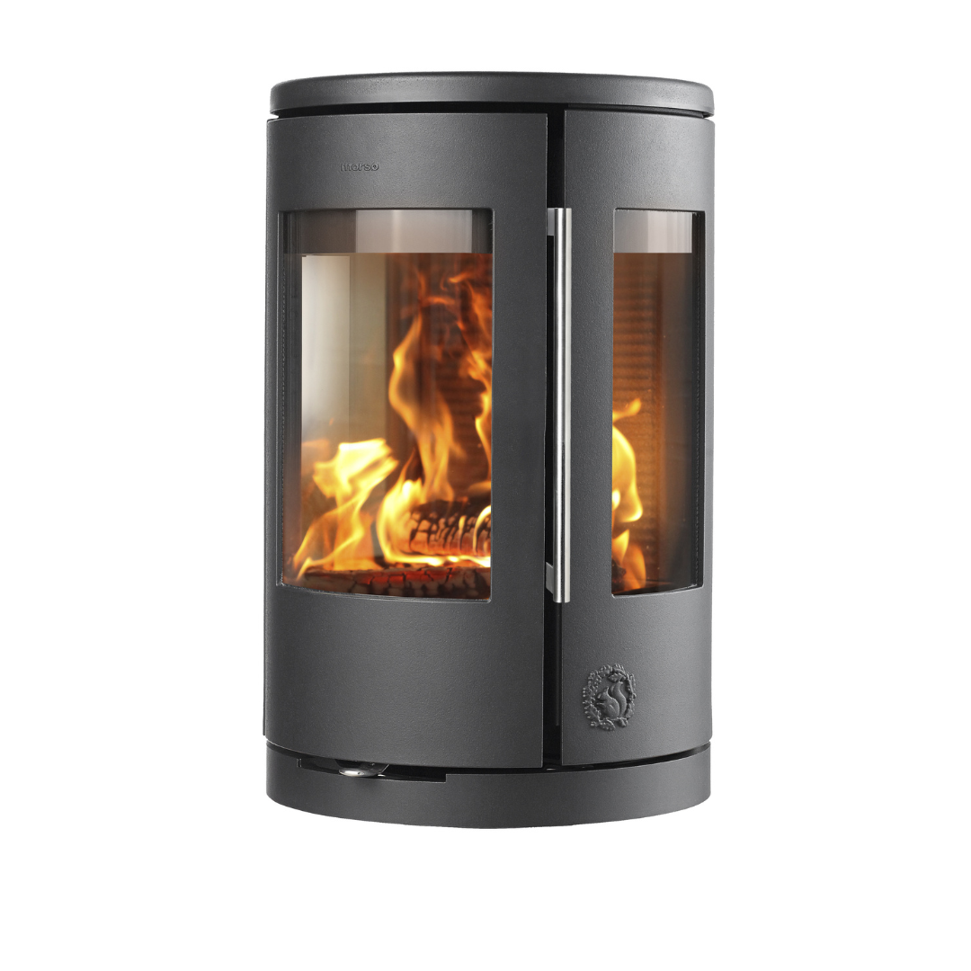 Cast iron stove Morsø 7470 – Wall-mounted with 180° View